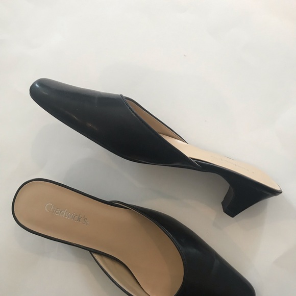 Chadwick’s | Shoes | Chadwicks Navy Blue Slip On Low Heel Shoes Size 7 ...